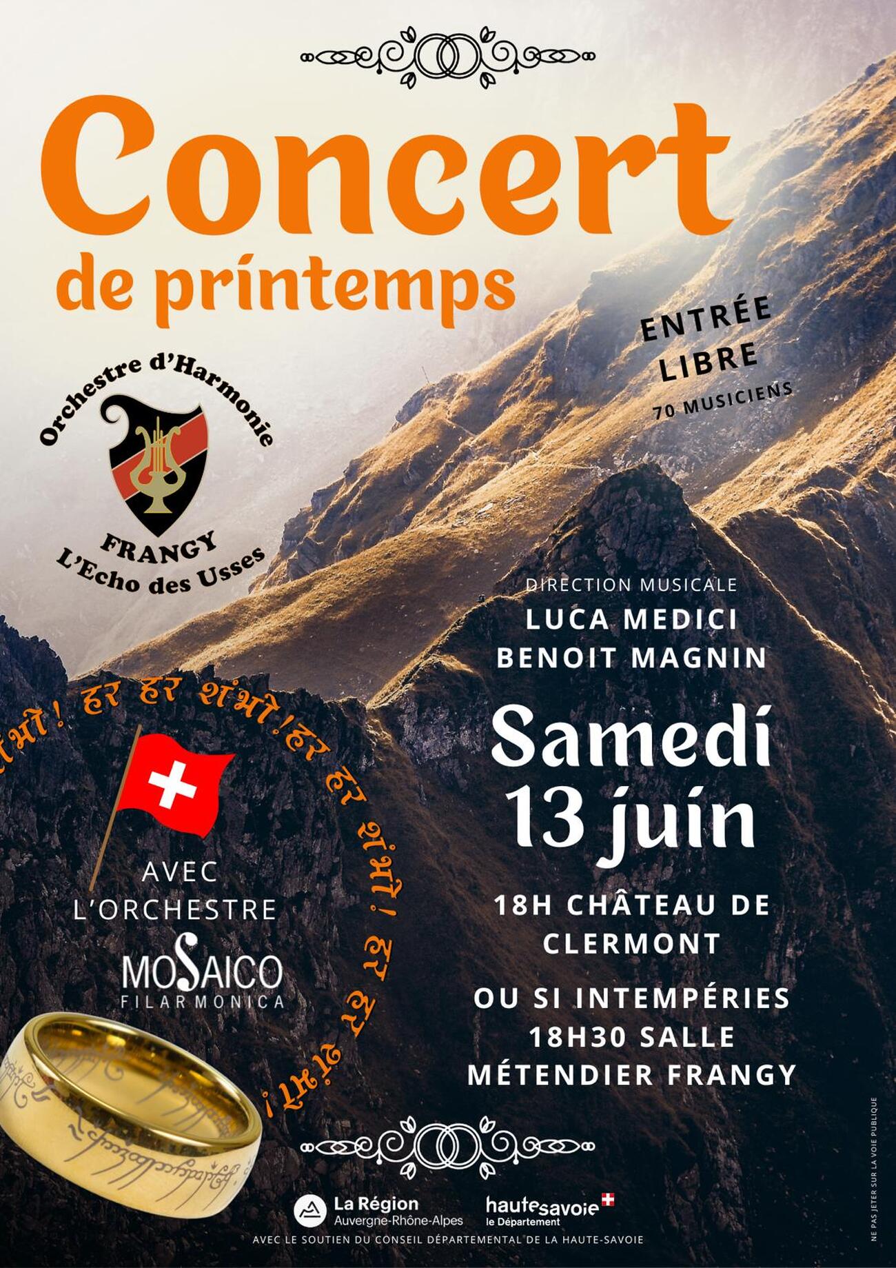 Concert de l'Harmonie de Frangy à Clermont